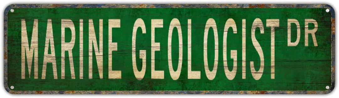 MARINE GEOLOGIST DR Vintage Signs Retro Tin Signs Art Plaque Aluminum ...