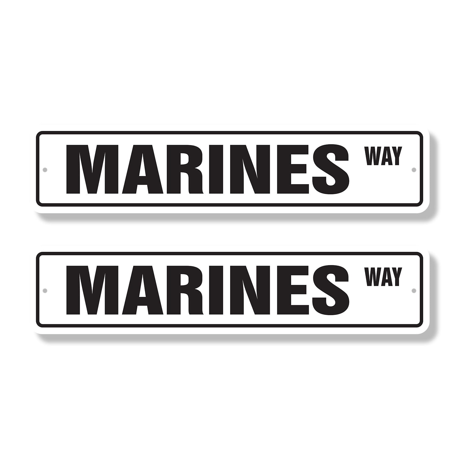 MARINES Classic Street Sign (2 Pack) marine corps usmc novelty road ...