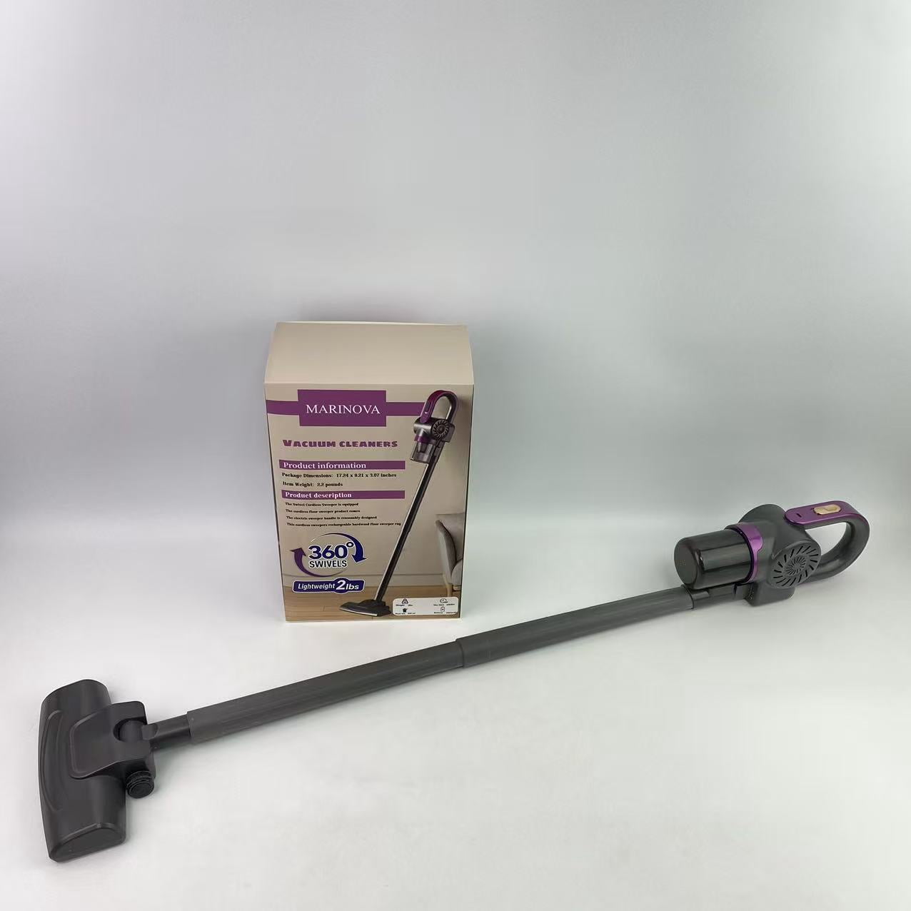 MARINOVA Vacuum cleaners,Swivel Cordless Sweeper,Floor Cordless Sweeper ...