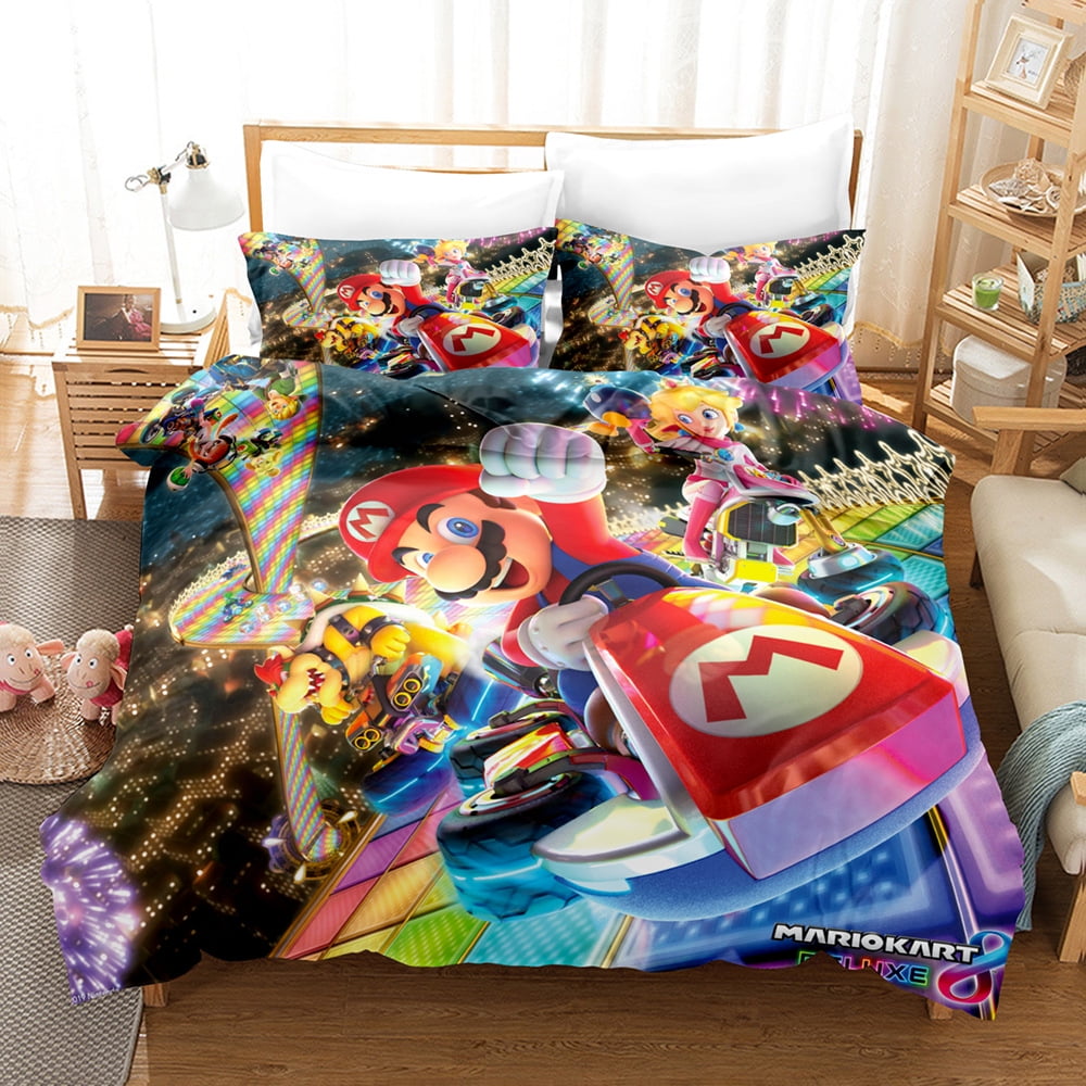 MARIO Cartoon Anime 2 Piece/3 Piece Bedding Sets Comforters Sets ...