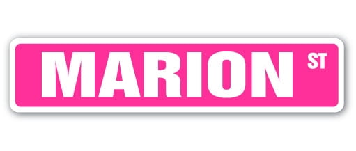 MARION Street Sign Childrens Name Room Sign | Indoor/Outdoor | 36" Wide ...