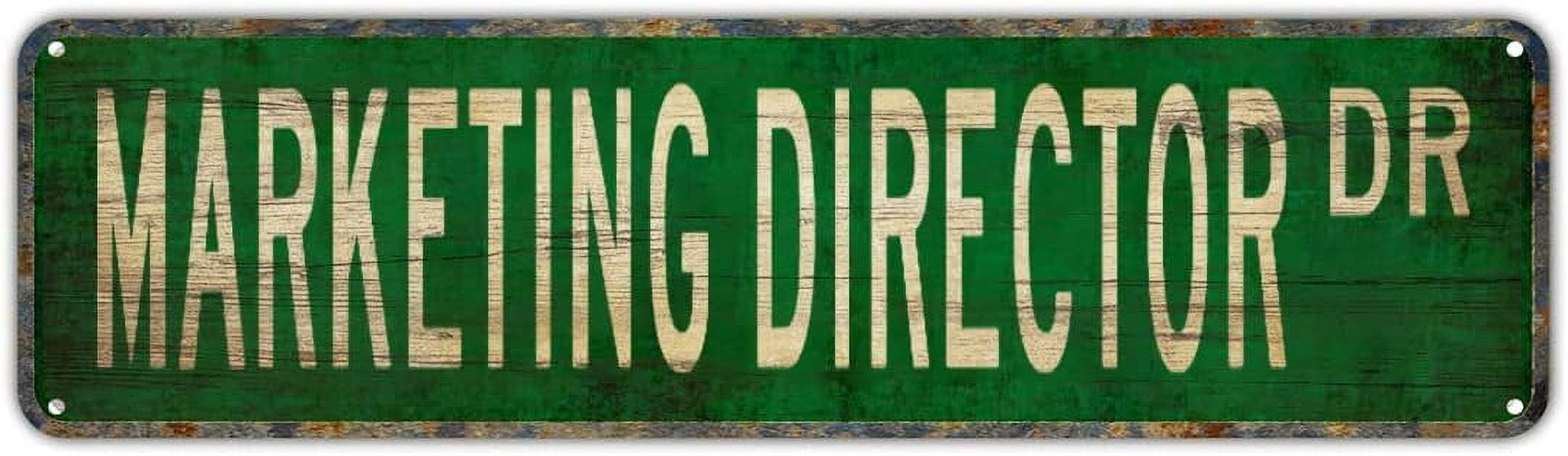 MARKETING DIRECTOR DR Vintage Signs Retro Tin Signs Art Plaque Aluminum ...