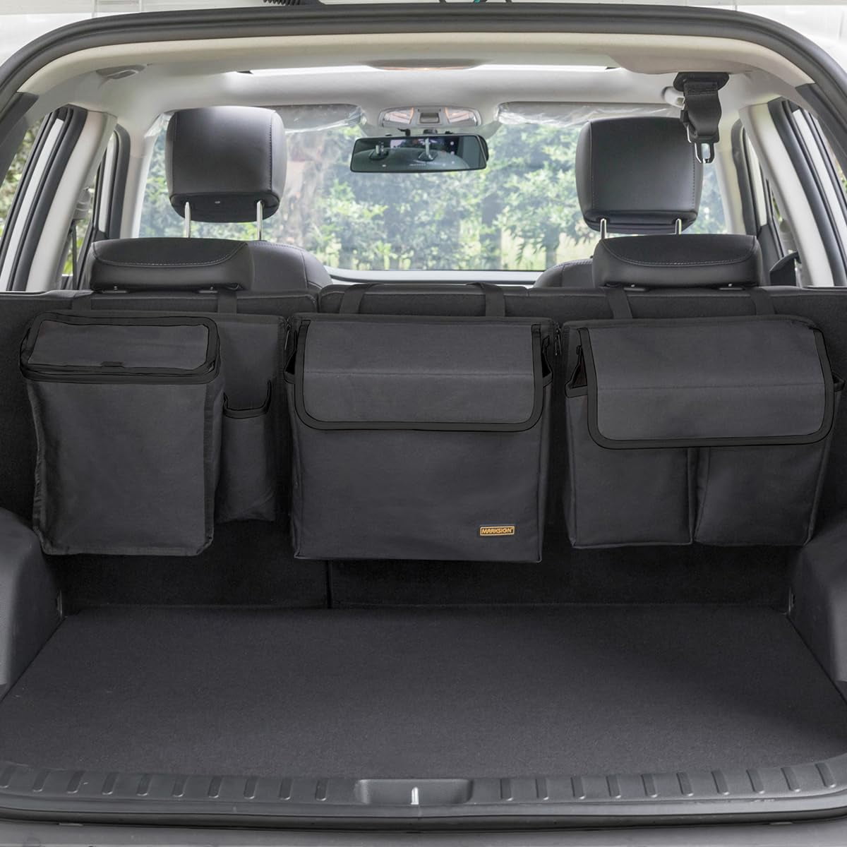 MARKSIGN Deluxe Trunk and Backseat Organizer for Medium or large size ...