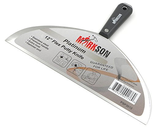 MARKSON Flex Putty Knife 12 Inches, Scraper Tool Stainless Steel Blade ...
