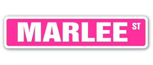 MARLEE Street Sign Childrens Name Room Sign | Indoor/Outdoor | 36" Wide ...