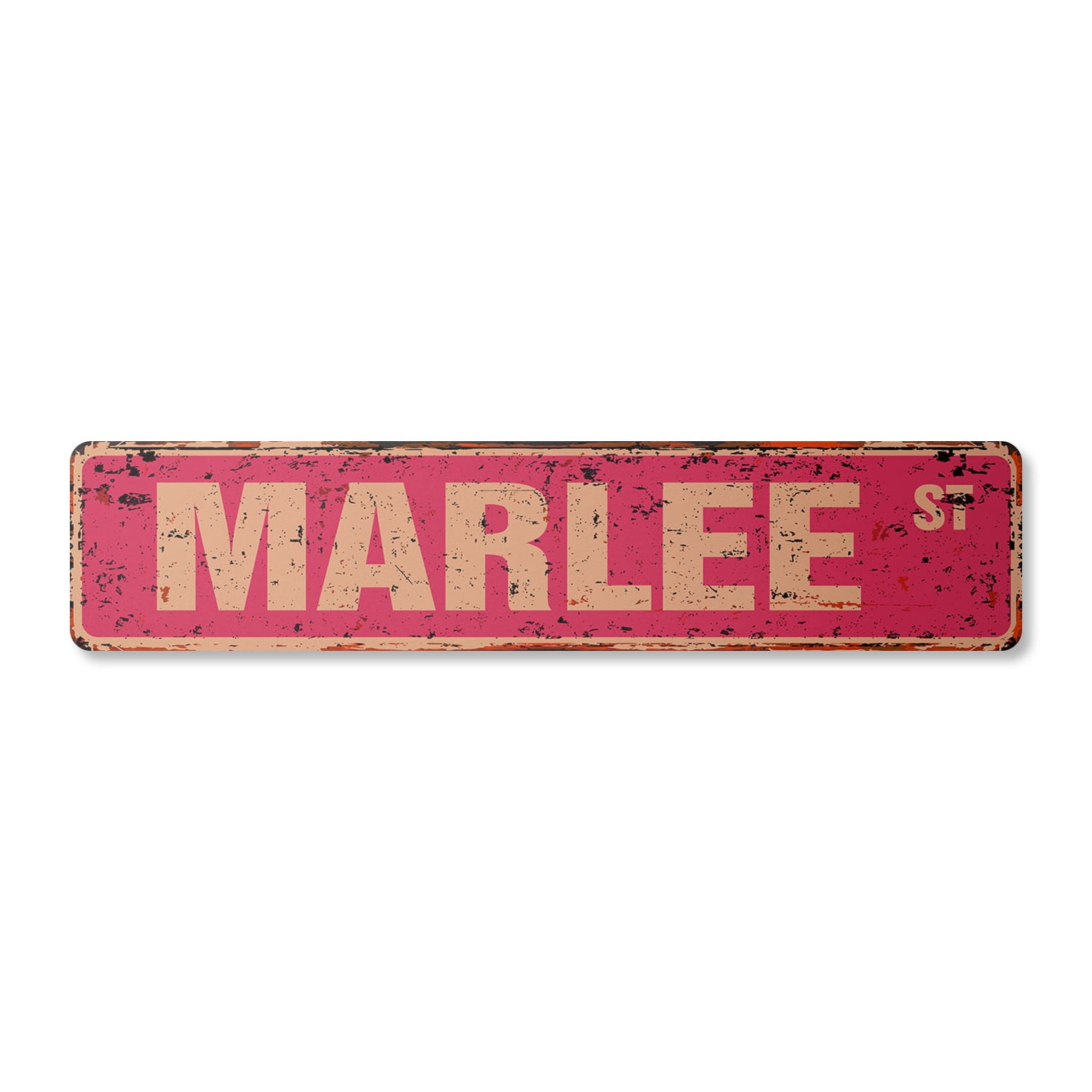 MARLEE Vintage Plastic Street Sign Childrens Name Room Sign | Indoor ...