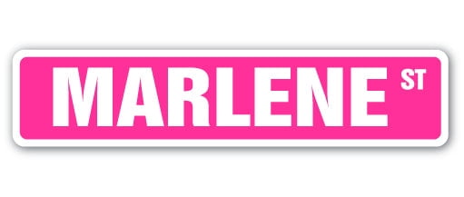 MARLENE Street Sign Childrens Name Room Sign | Indoor/Outdoor | 24 ...