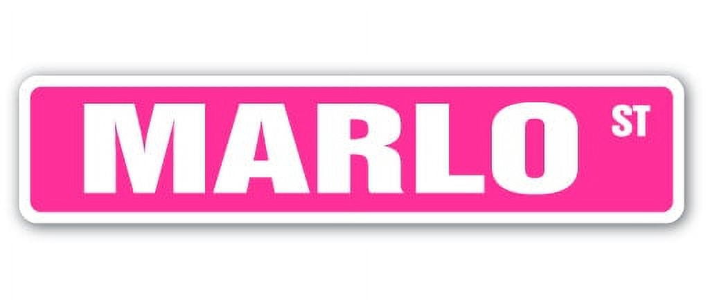MARLO Street Sign Childrens Name Room Sign | Indoor/Outdoor | 36" Wide ...