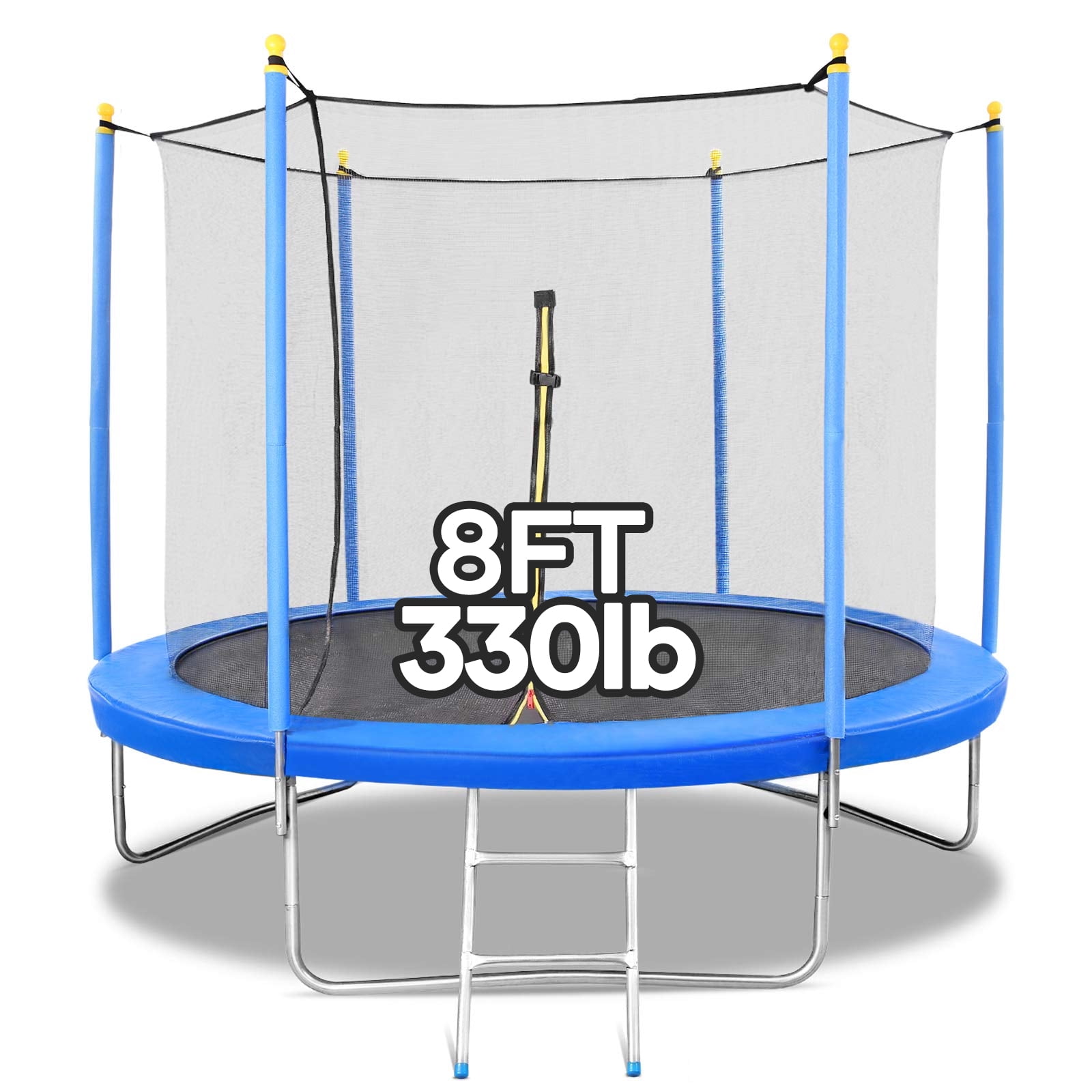 MARNUR 8 FT Trampoline for Kids Max Weight 330 LBS with Ladder, Safety ...