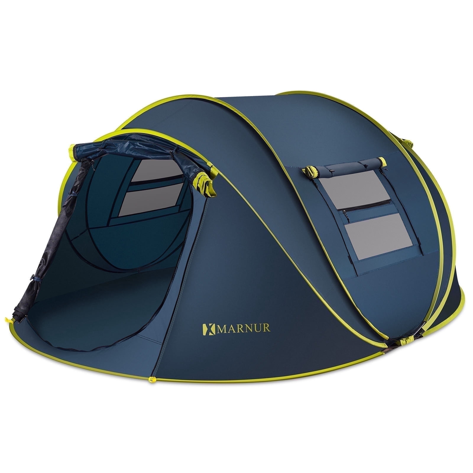 MARNUR Instant Pop-Up Tent for 4 Persons Waterproof with Large Door and ...