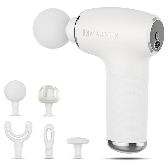 MARNUR Mini Massage Gun with Brushless Motor Portable Handheld Deep ...
