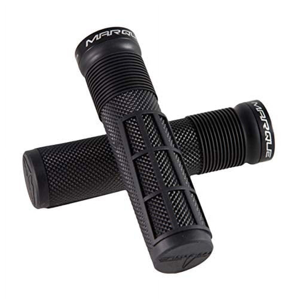 MARQUE Race Mountain Bike Handlebar Grips - Single Lock-On Ring Collar ...
