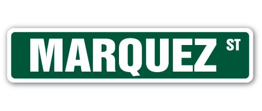 MARQUEZ Street Sign Childrens Name Room Sign | Indoor/Outdoor | 36 ...