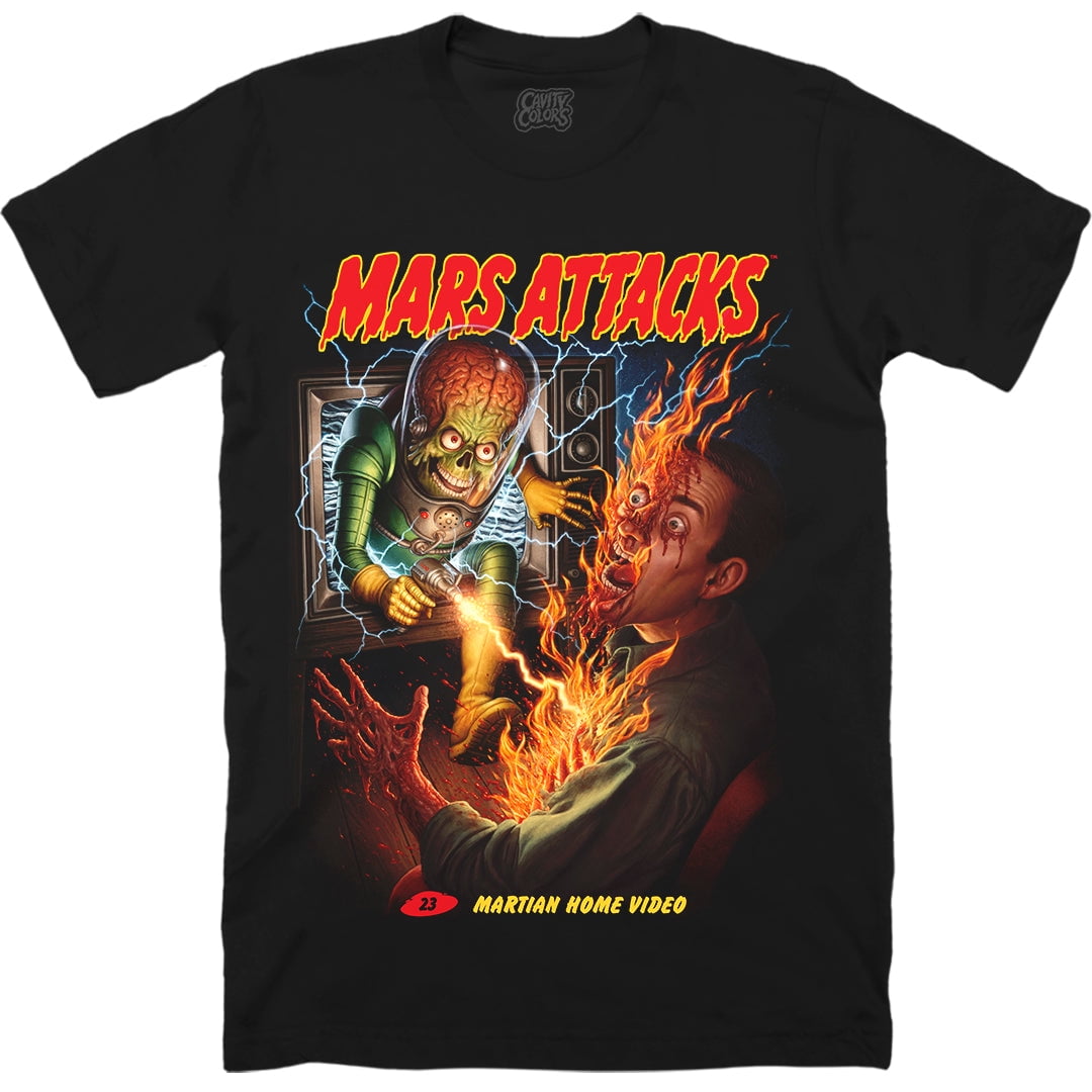 MARS ATTACKS: MARTIAN HOME VIDEO - T-SHIRT - Walmart.com