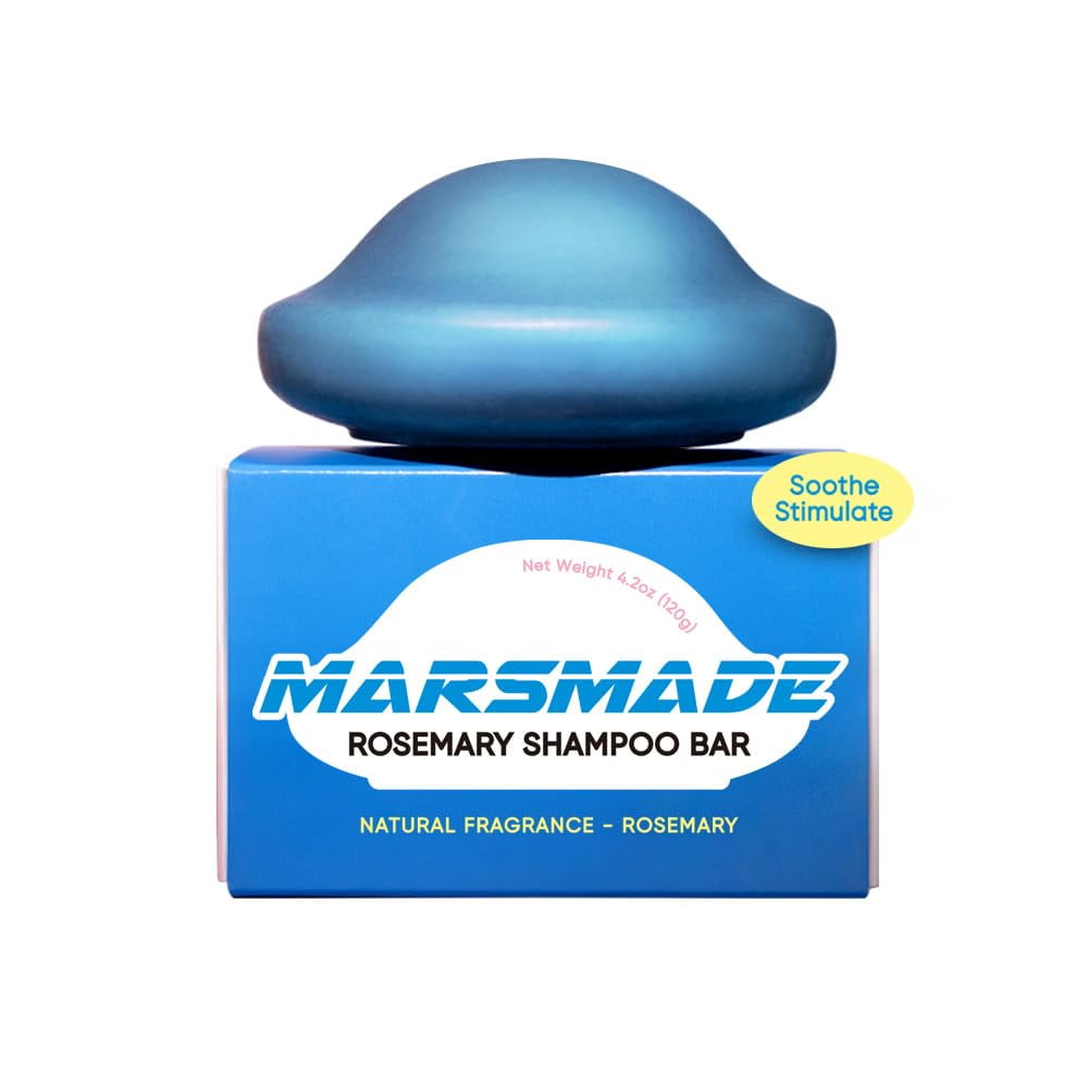 MARS MADE Rosemary Shampoo OKA4 Bar 2.0 - Hydrating & Moisturizing Natural Hair Soap Bar Shampoo ...