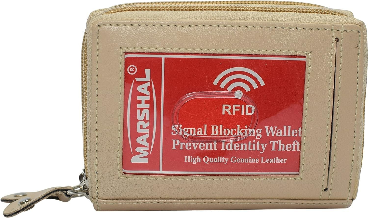 MARSHAL Small Genuine Leather Wallet for Women, RFID Blocking Credit ...