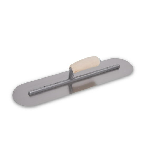MARSHALLTOWN FTFR369 QLT Fully Rounded Finishing Trowel, 18 x 5 inch ...
