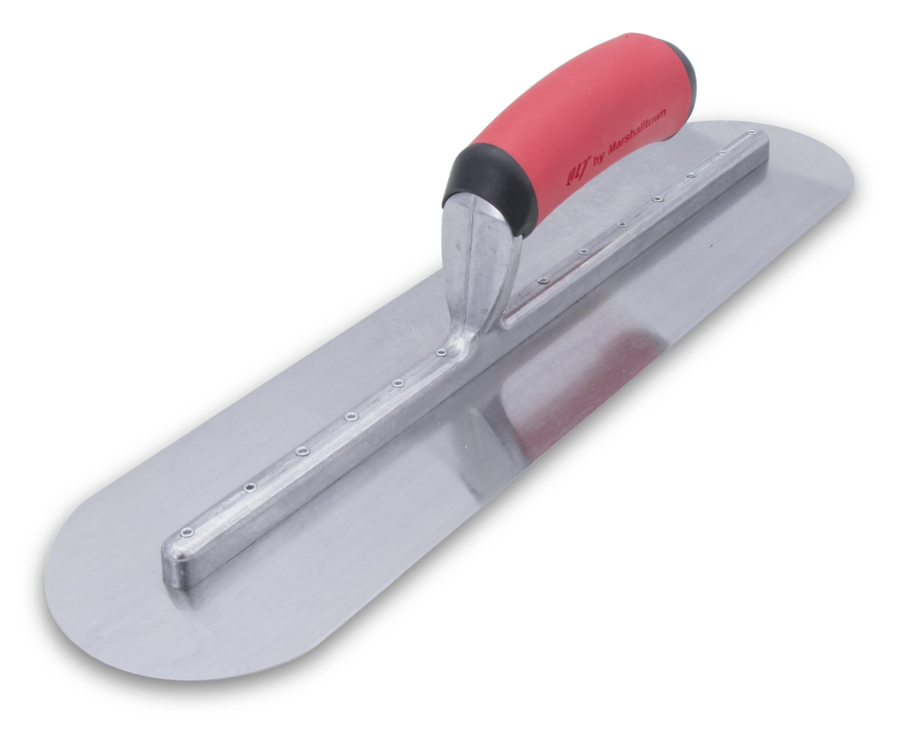 MARSHALLTOWN FTFR375R QLT Fully Rounded Finishing Trowel, 18 x 4 inch ...