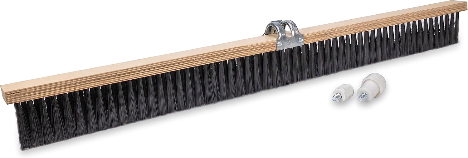 MARSHALLTOWN Large Concrete Broom, Long Grain Finish on Large Concrete ...