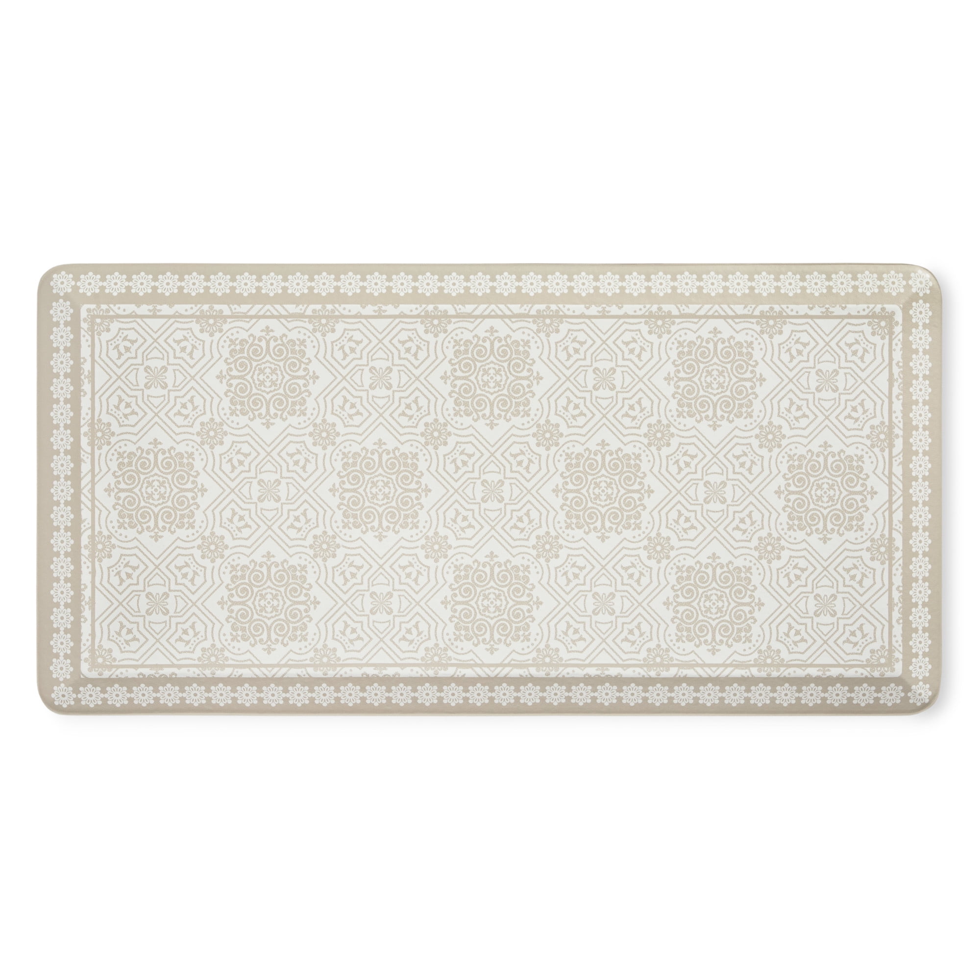 MARTHA STEWART Comfort Anti Fatigue Strie Medallion Tile Kitchen Mat ...