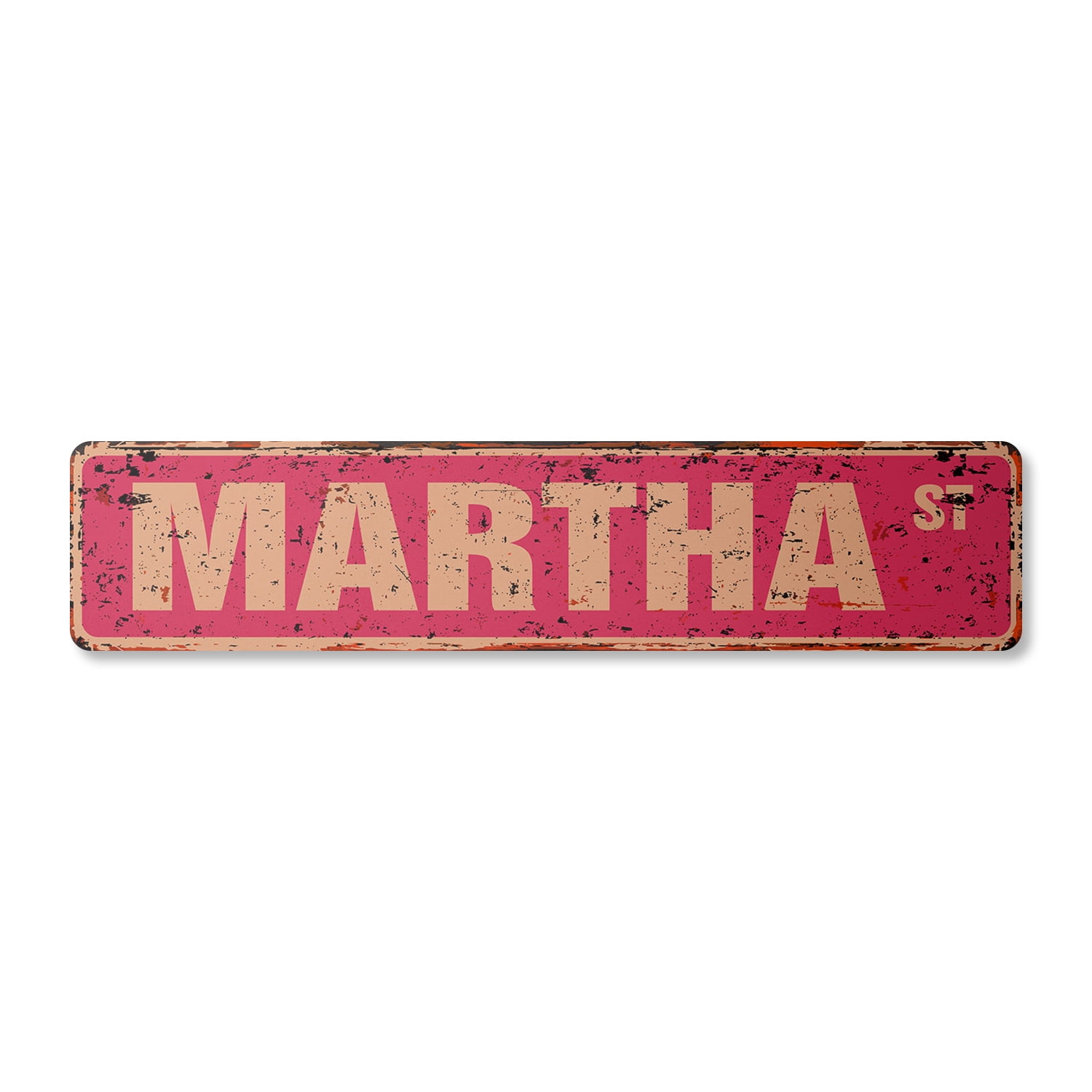 MARTHA Vintage Plastic Street Sign Childrens Name Room Sign | Indoor ...