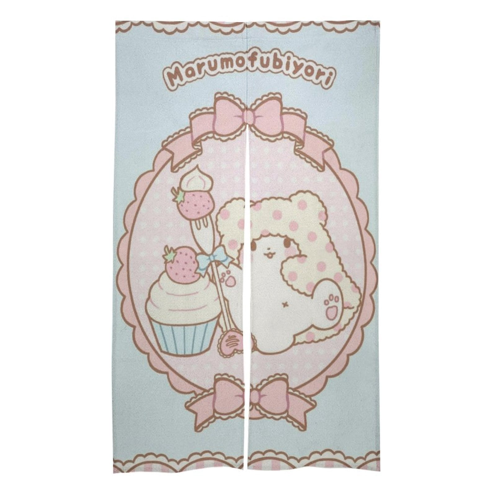 MARU-MOFU-BIYORI Door Curtain Cartoon Anime Blackout Curtains Cute ...