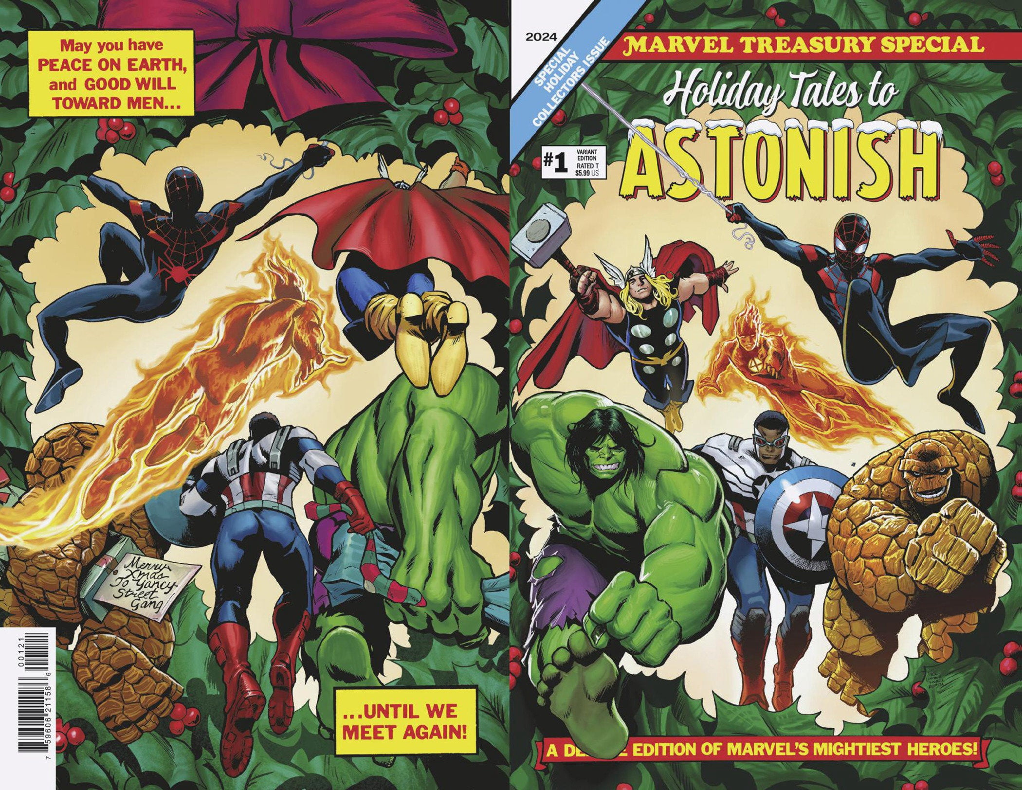 MARVEL HOLIDAY TALES TO ASTONISH #1 LEE GARBETT WRAPAROUND HOMAGE ...