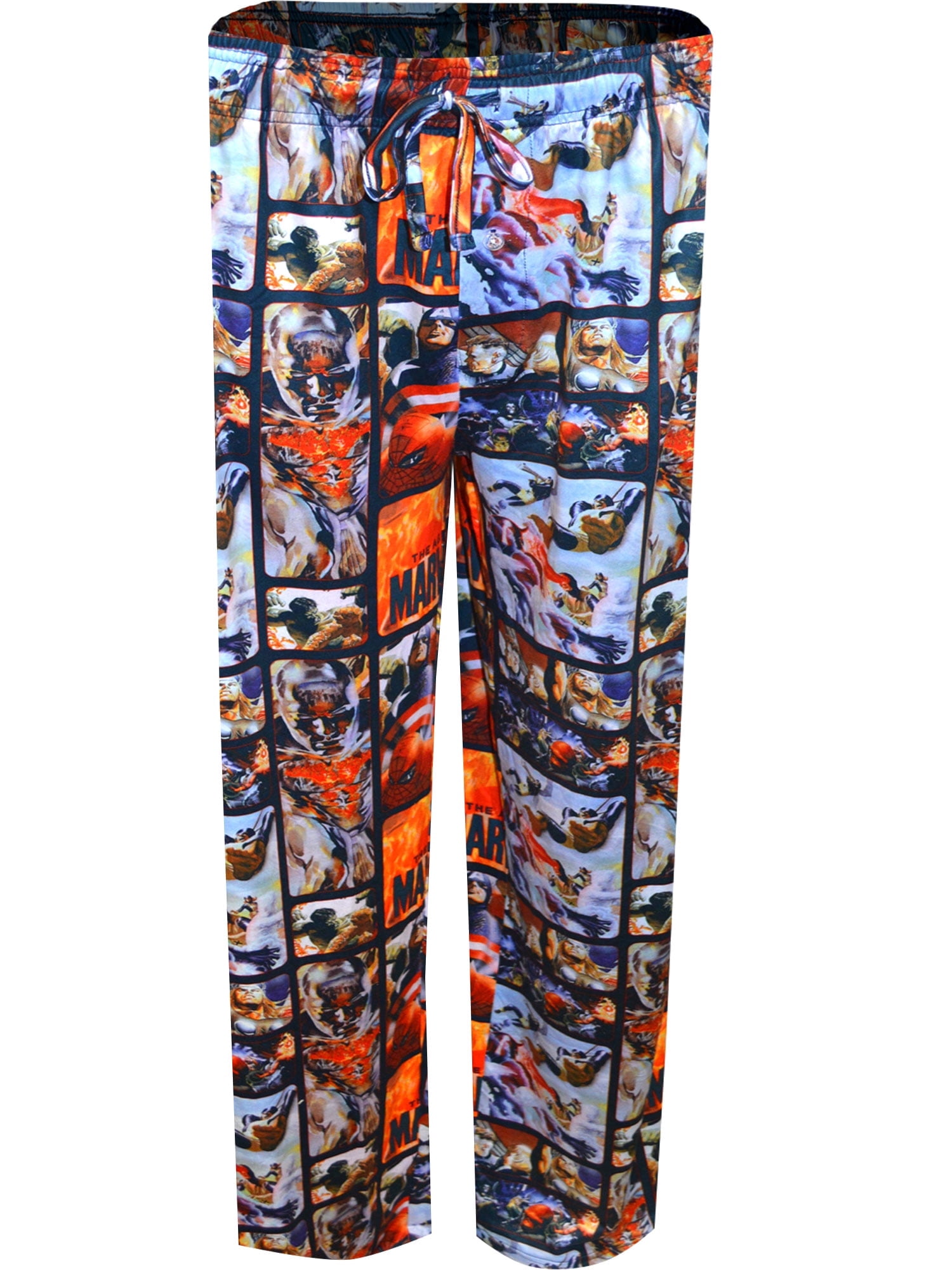 MARVEL Mens Marvel Comics Age of Marvel Movie Scenes Lounge Pants ...