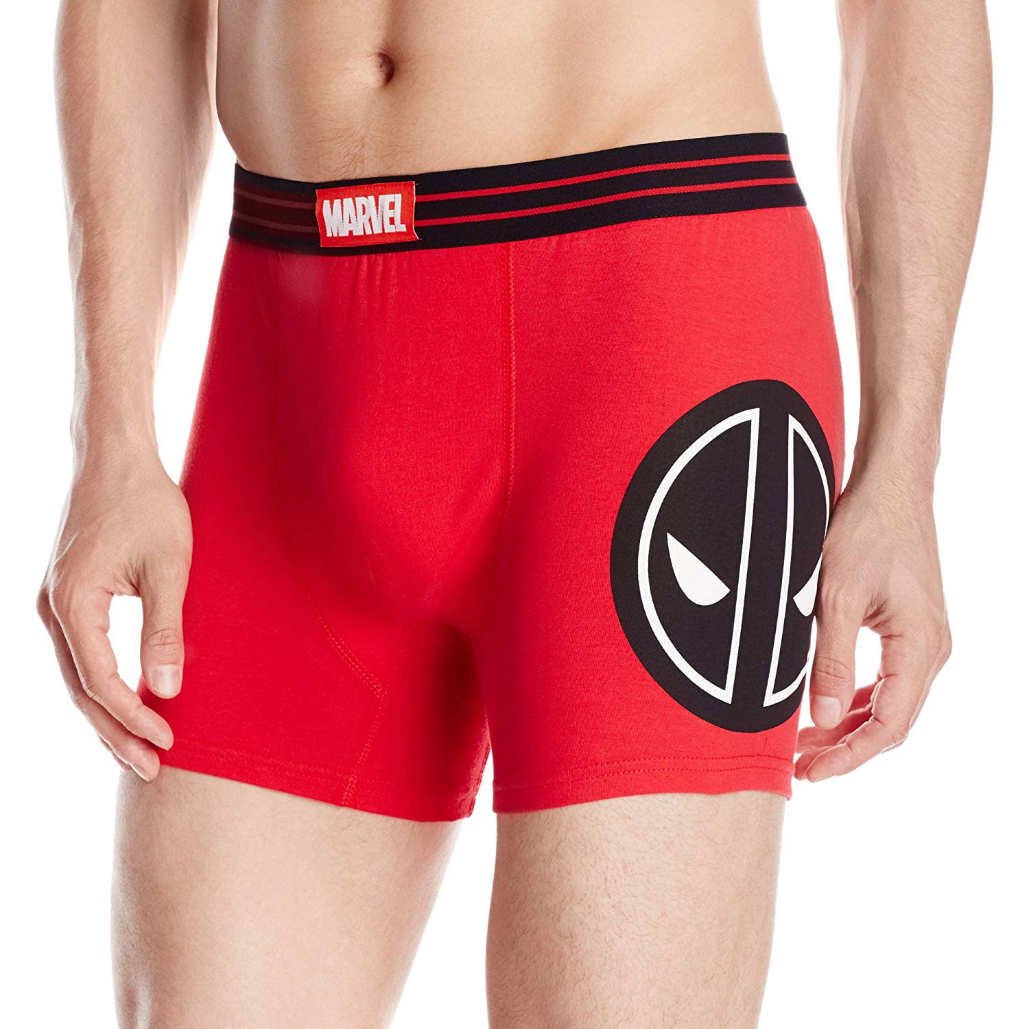 MARVEL Mens Marvel Comics Deadpool Red Boxer Briefs - Walmart.com