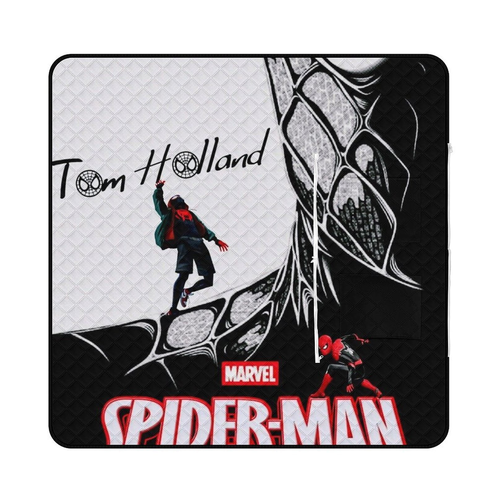 MARVEL-SPIDER-MAN Extra Large Picnic Outdoor Blanket,59 x 59 Waterproof ...