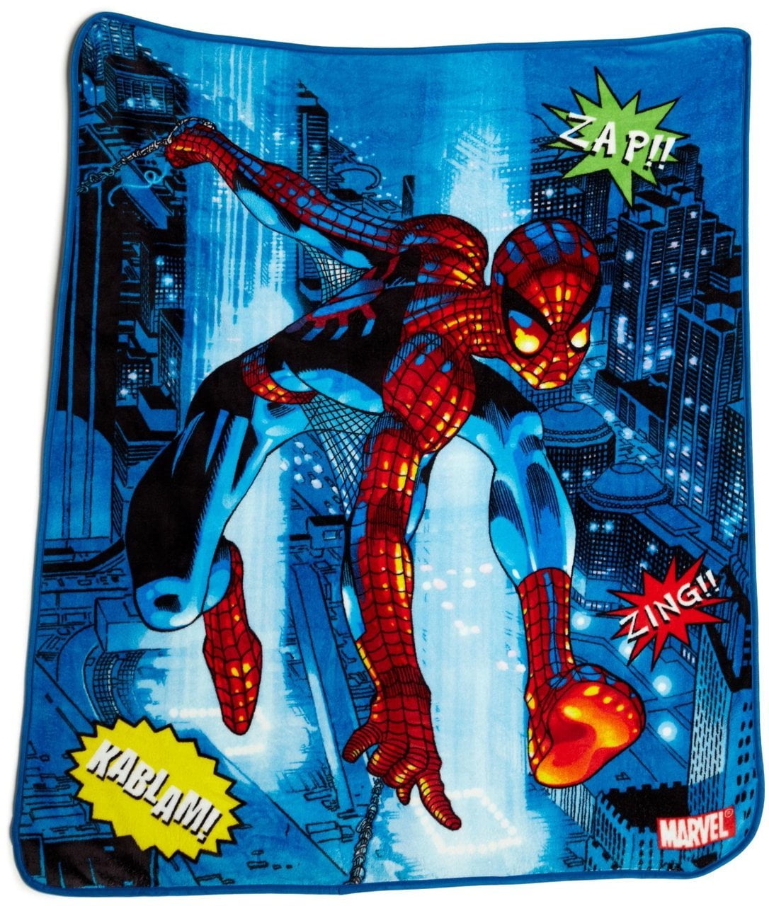 MARVEL Spiderman Comic Fleece Throw - Walmart.com