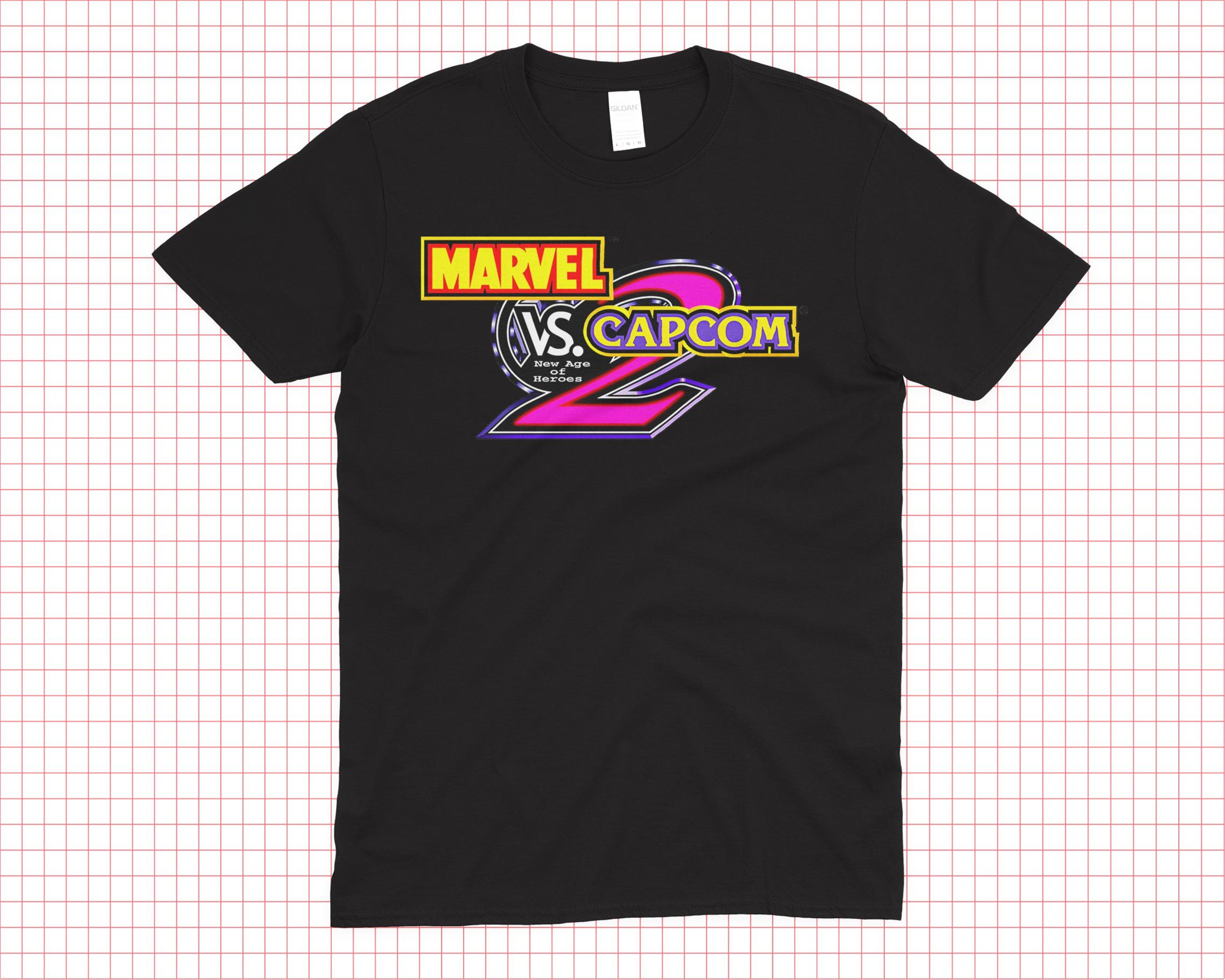 MARVEL VS CAPCOM Video Game T-shirts Old School Birthday Gift For ...