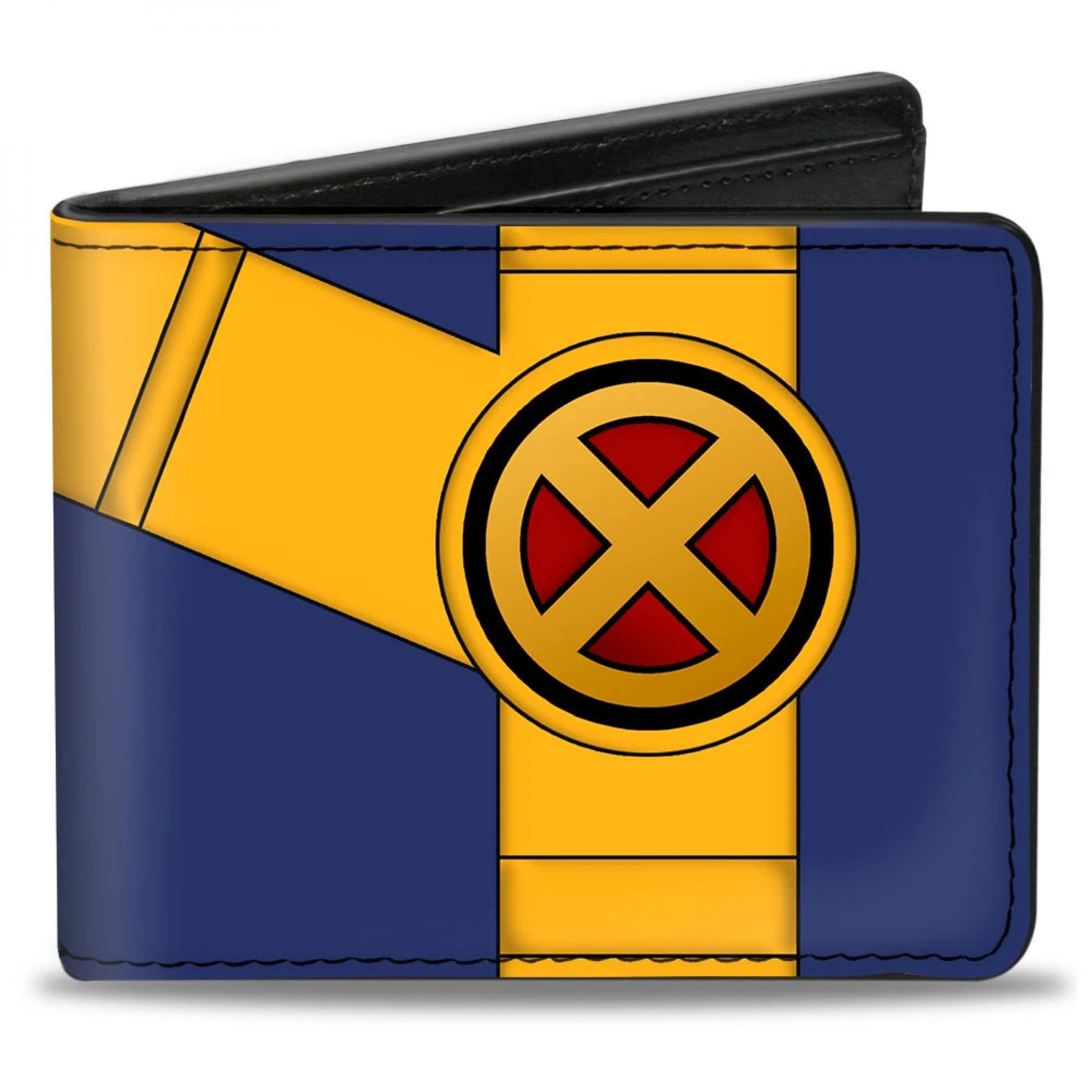 MARVEL X-MEN Bi-Fold Wallet - X-Men Cyclops Utility Strap Blue Gold ...