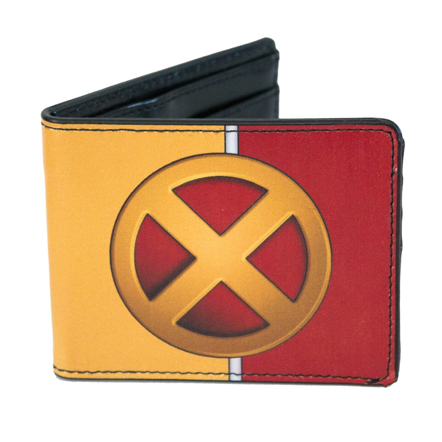 MARVEL X-MEN Bi-Fold Wallet - X-Men Logo Stripe Red Gold Silver ...