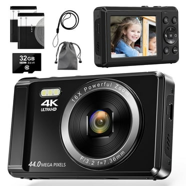 18MP Compact Digital Mini Camera, 2.7 Inch LCD, 8x Zoom, Smile Capture ...