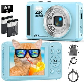 Vivitar Popsnap Compact Digital Camera, White, 16X Zoom, 1080p, Built ...