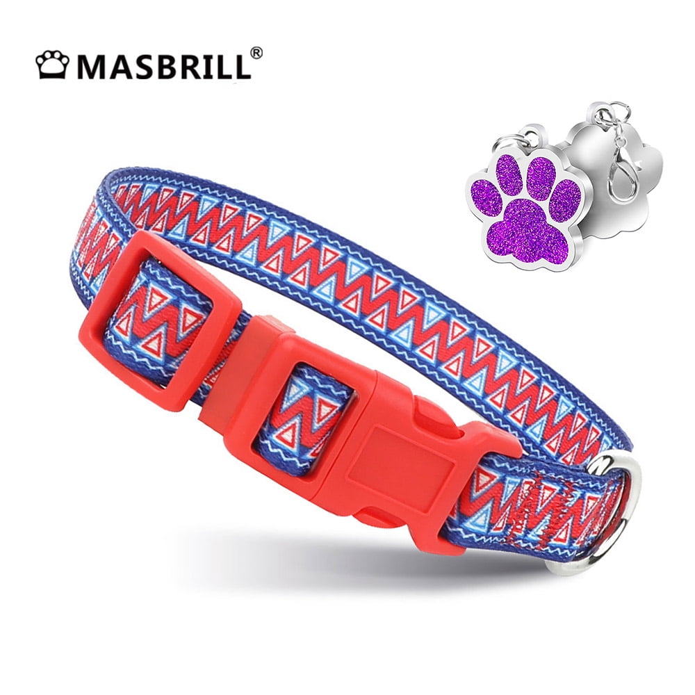 MASBRILL Dog Collar for Small Dogs, Durable Comfortable Nylon Dog ...