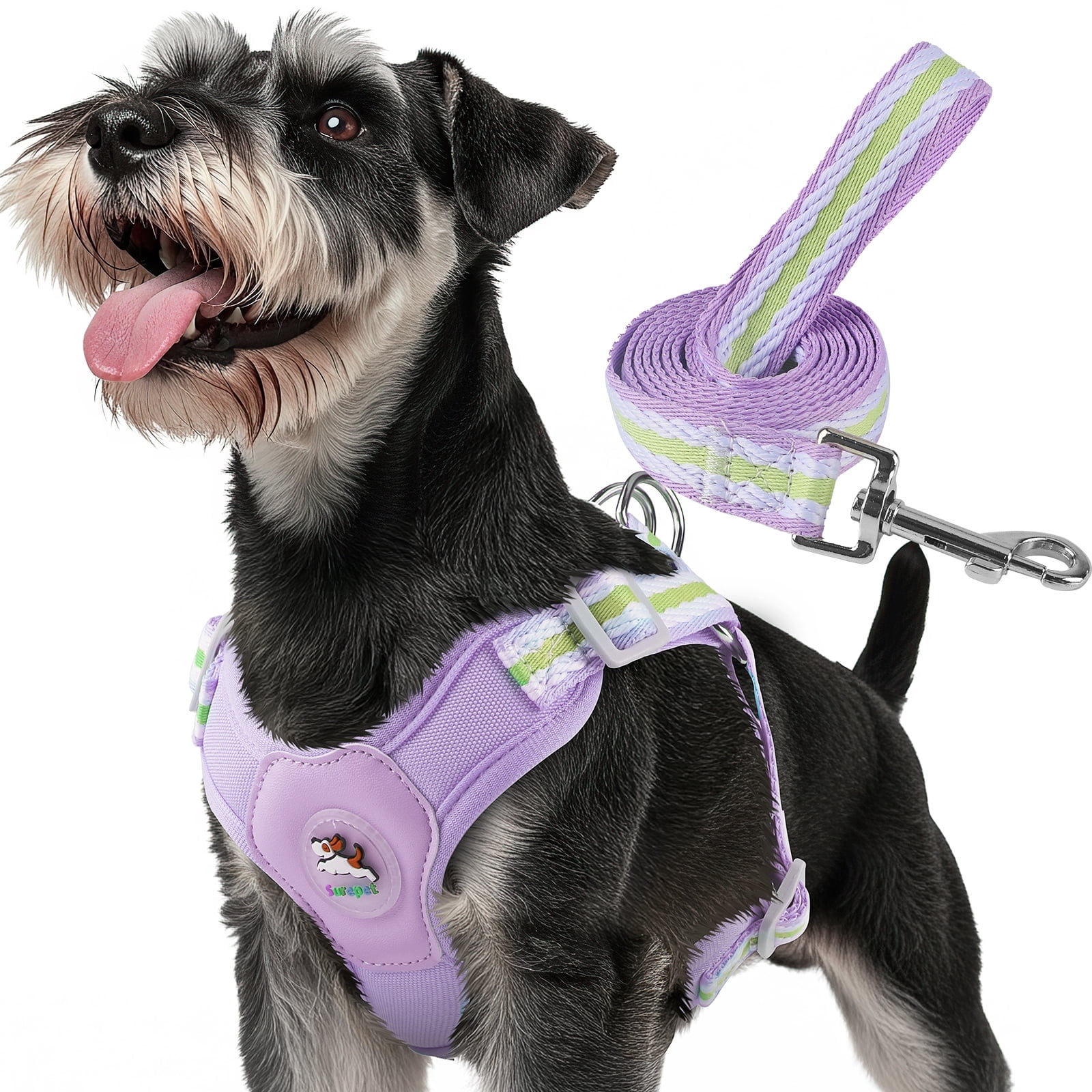 MASBRILL Dog Harness and Leash Set No Pull with Safety Lock, Adjustable ...