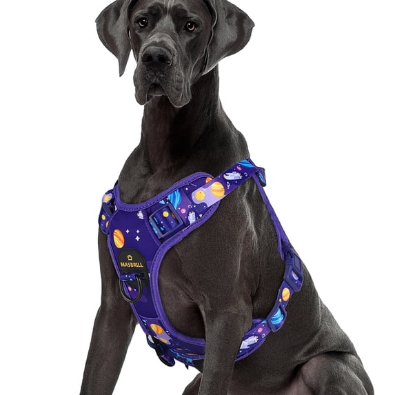 MASBRILL No Pull Dog Harness, Reflective Dog Vest with Handle No Choke ...