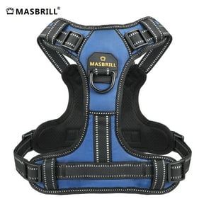 MASBRILL Reflective Breathable Dog Harness with Handle, Adjustable ...