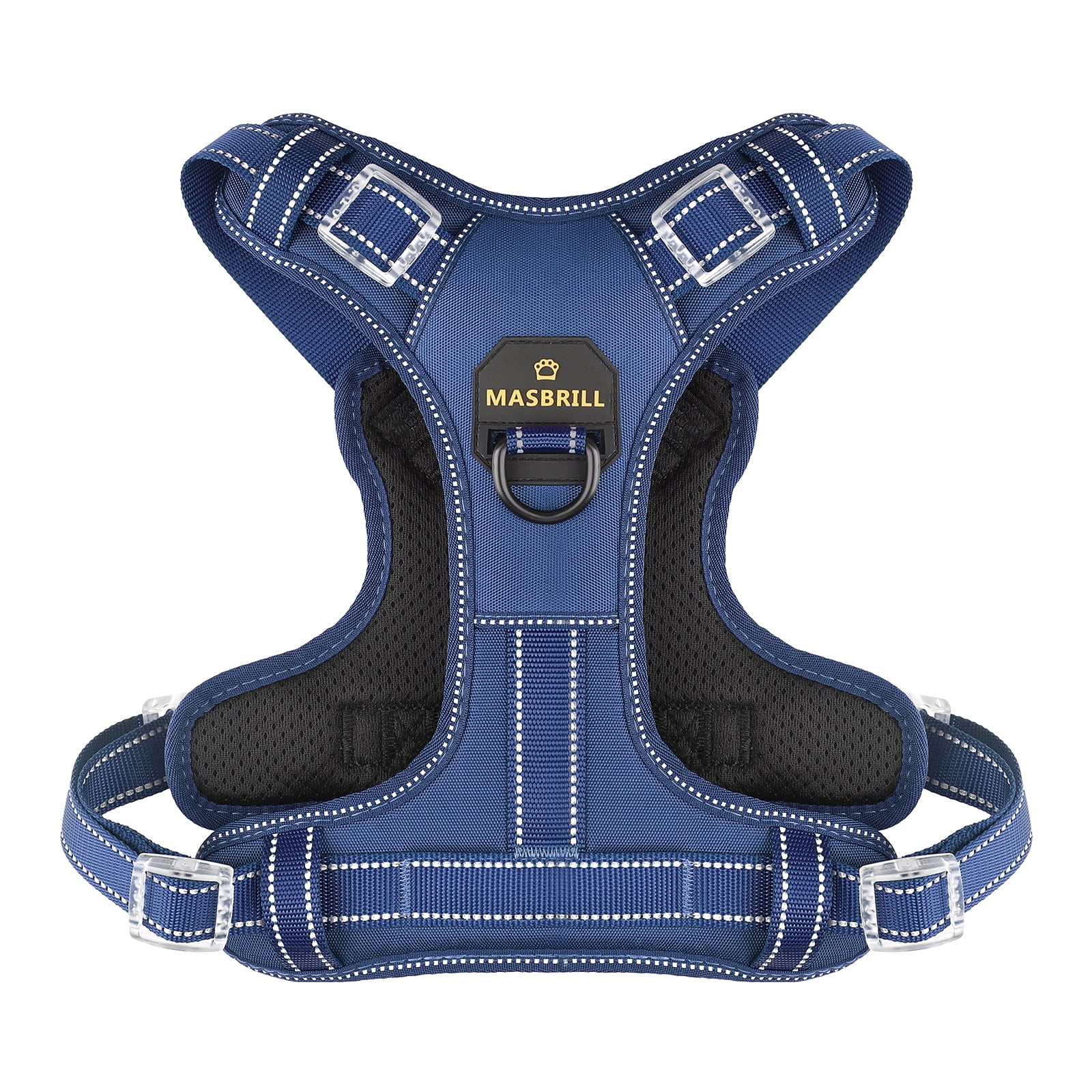 MASBRILL Reflective Dog Harness No Pull Dog Vest Harness With Handle,No ...