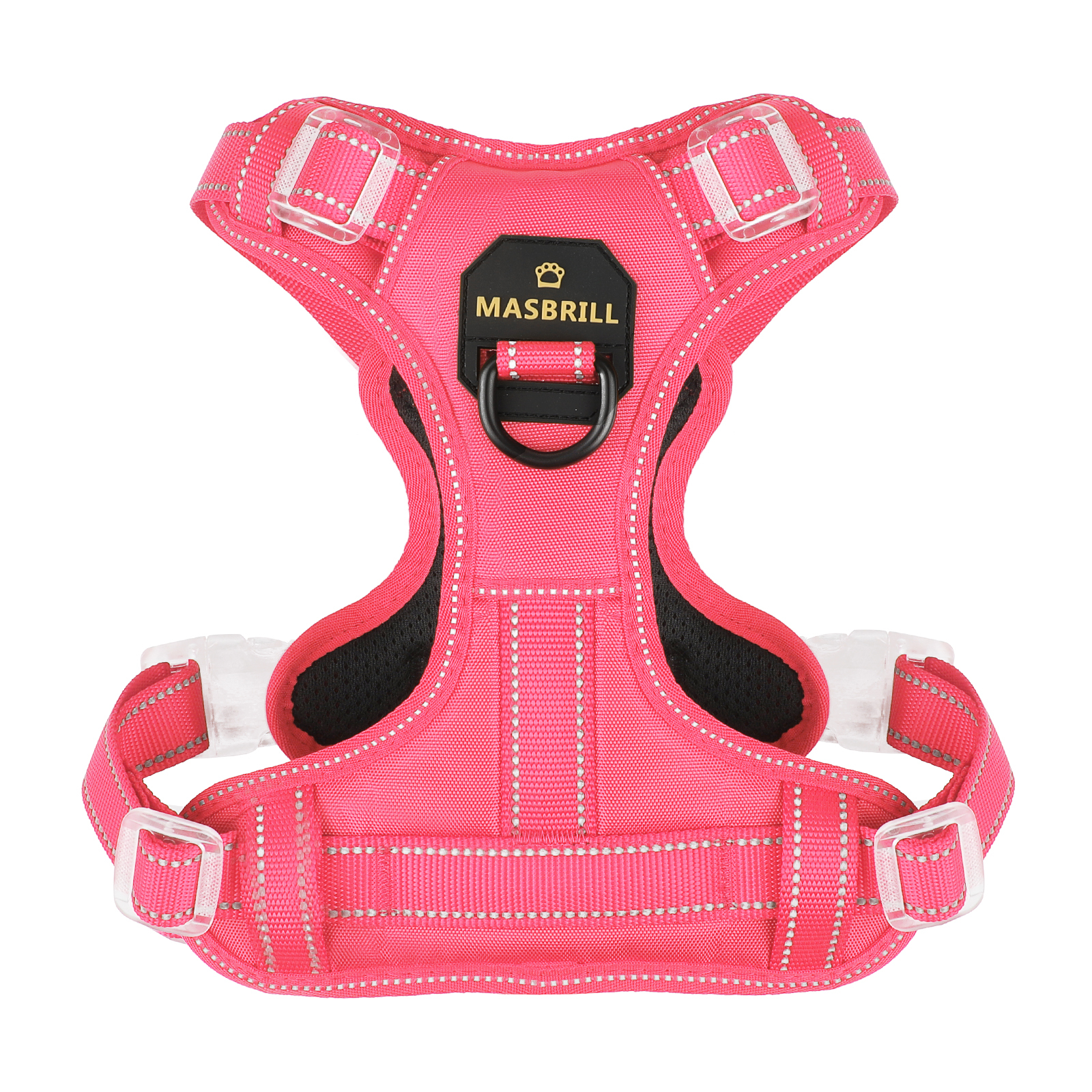 Pink Girl Dog Harness Small Cute Puppy Harness with Bow, Bust 16.53 ...