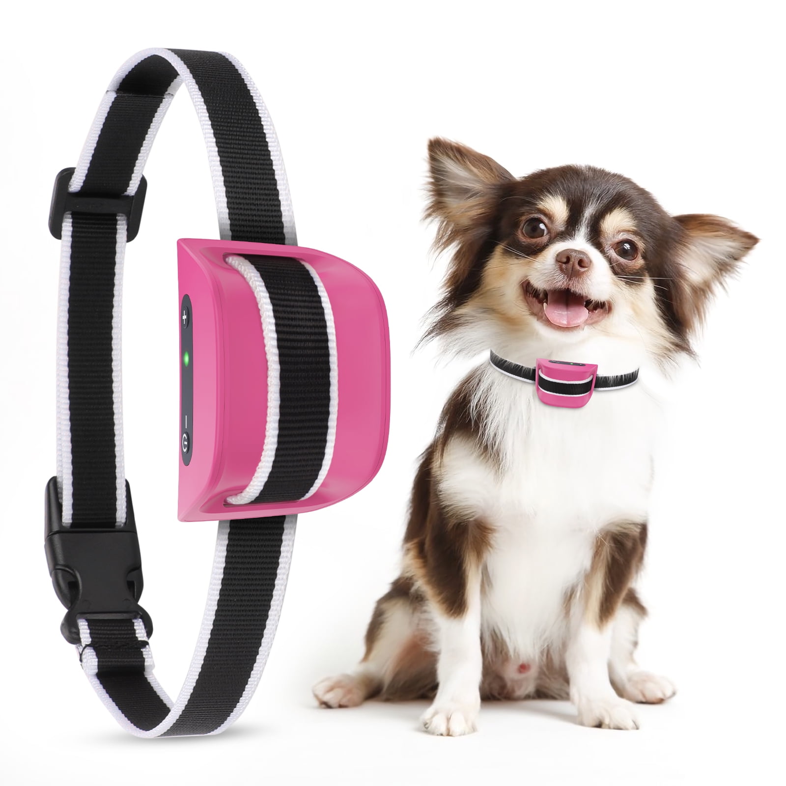 MASBRILL Small Dog Anti Barking Collar, Vibrate Bark Control, Humane ...