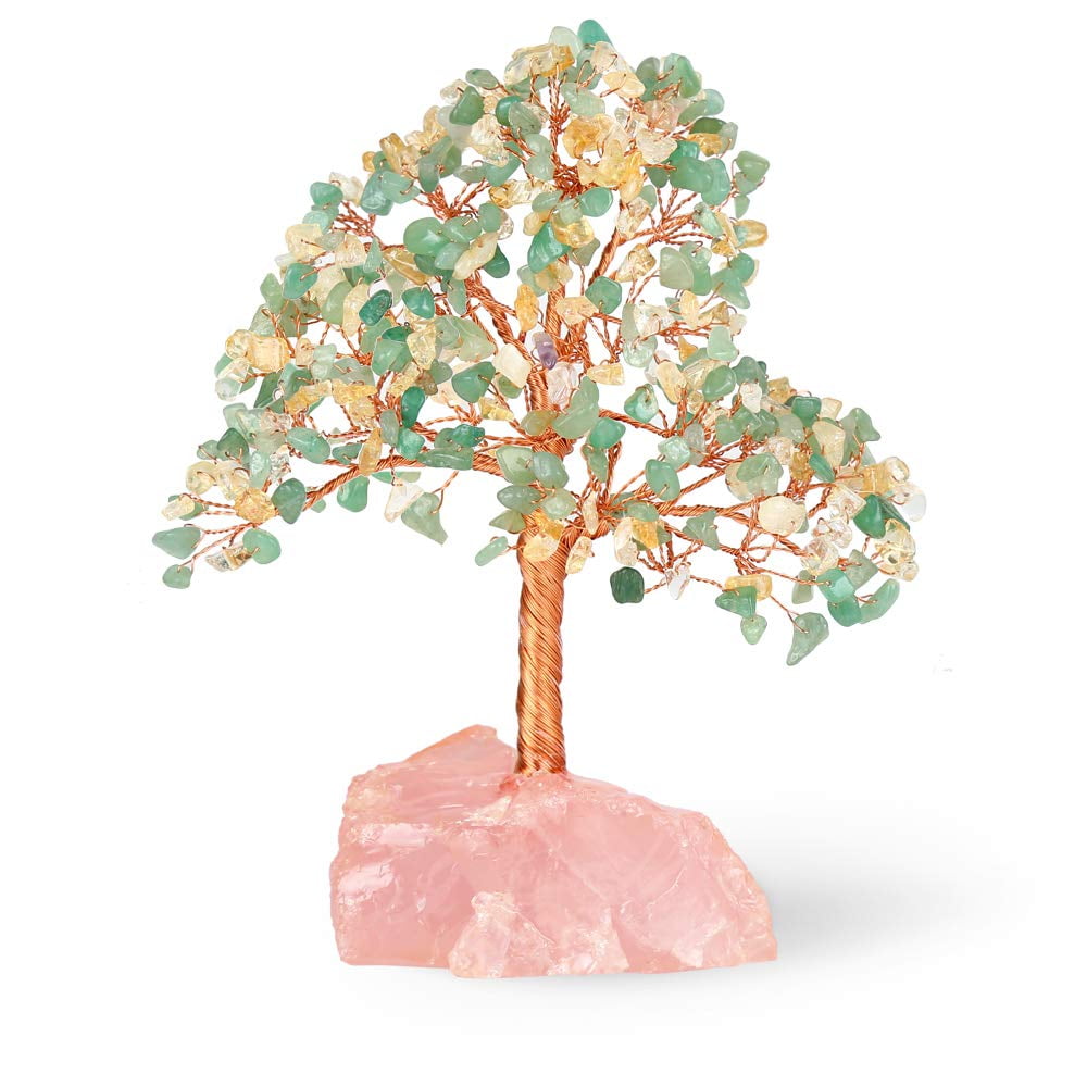 MASGEMES Gemstone Crystal Tree of Life,Natural Citrine Mix Aventurine ...