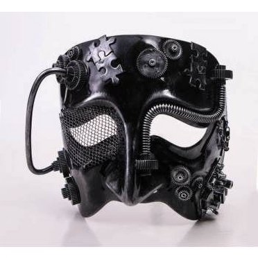 STEAMPUNK SILVER SKULL MASK - Walmart.com