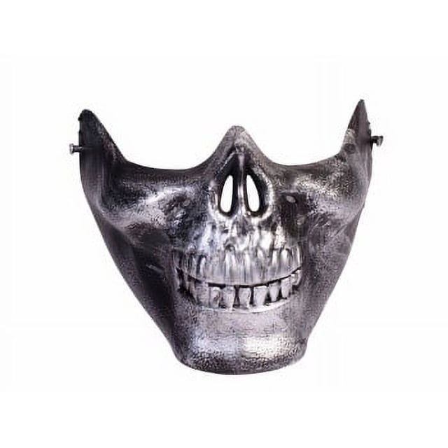MASK-LOWER FACE SKULL-SILVER - Walmart.com