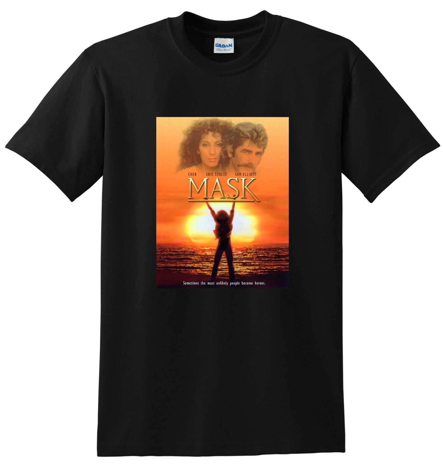 MASK T SHIRT cher 1985 4k bluray dvd cover poster tee SMALL MEDIUM ...