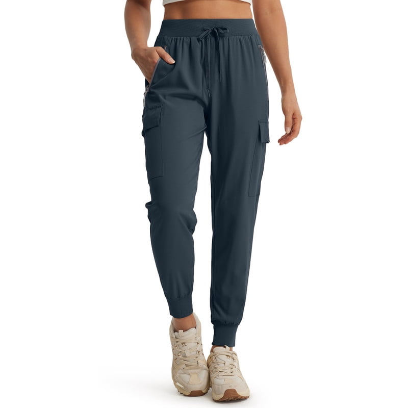 MASKERT Women's Jogger Pants - Lightweight Quick-Dry Work Pants with 5 ...