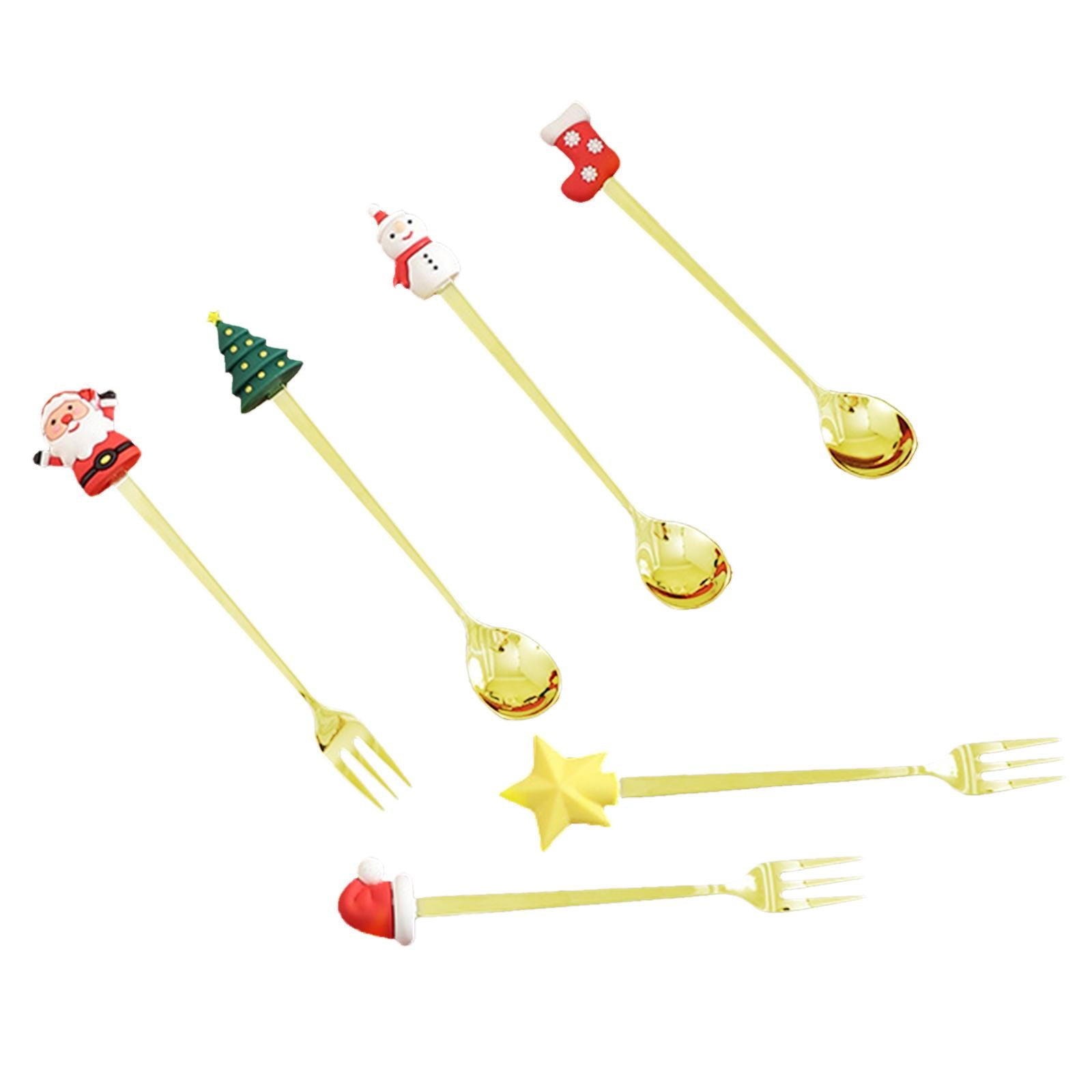 MASLVO Silverware Set Flatware Cubiertos Clearance Sale Christmas Doll ...