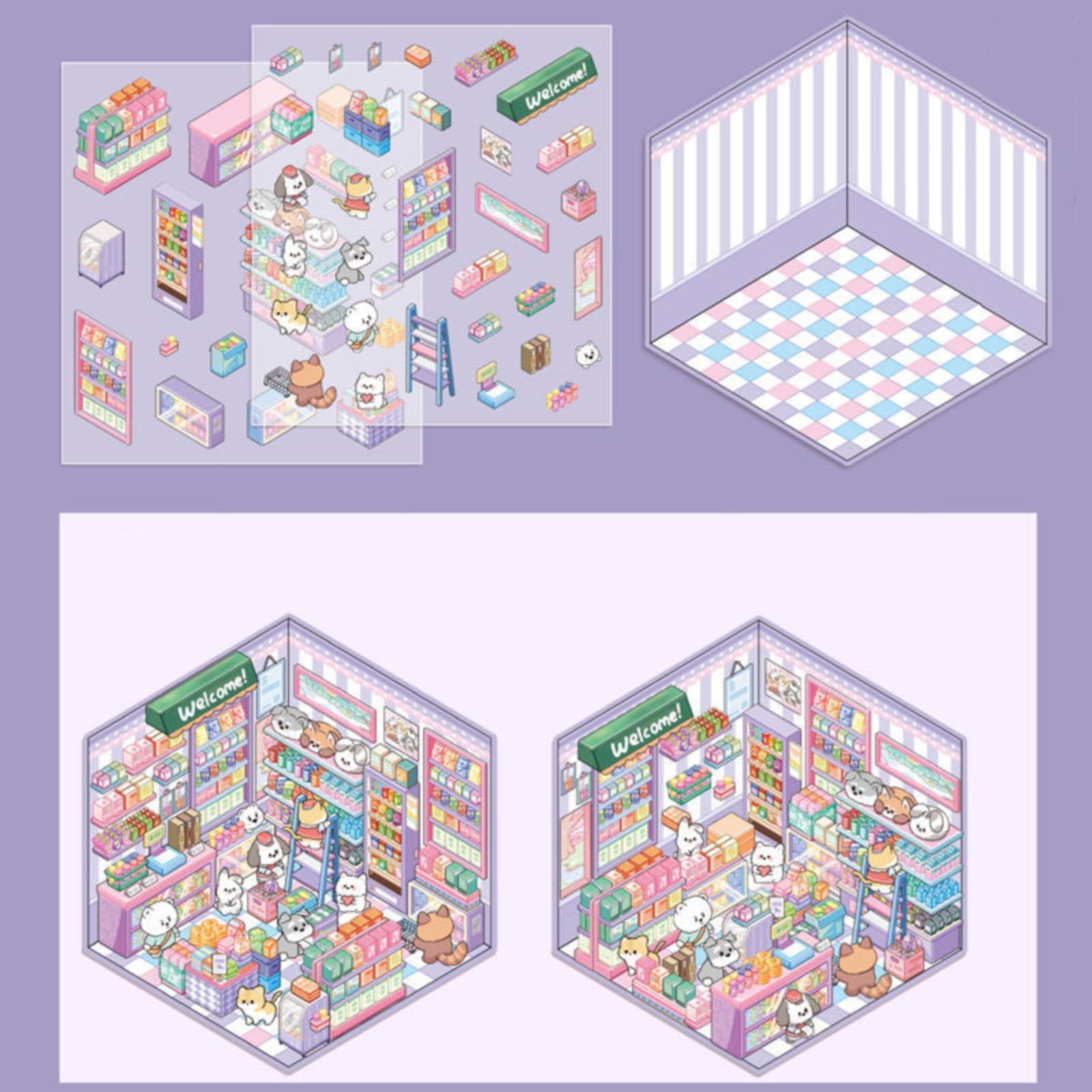 MASLVO stickers stickers for kids Clearance DIY 3D House Stickers Cute ...